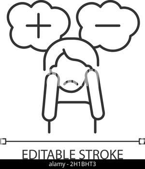 Perplexity line icon concept. Perplexity flat vector symbol, sign ...