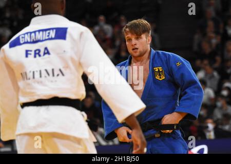 Timo Cavelius (GER) competes on men's -81kg during the Paris Grand Slam ...