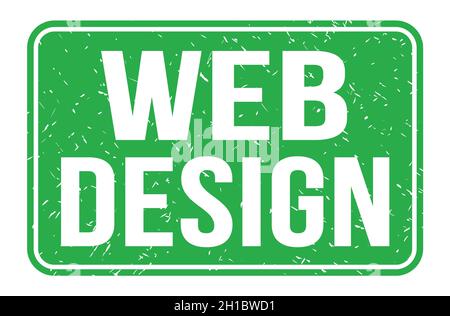 WEB DESIGN, words written on red grungy stamp sign Stock Photo - Alamy
