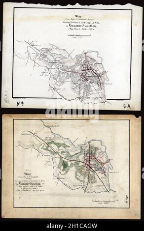 Battle of Hanover map Stock Photo - Alamy