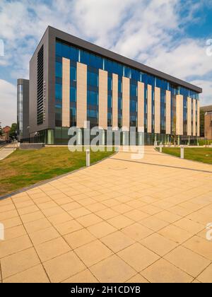 Feethams House, temporary home of the UK government's Treasury North ...