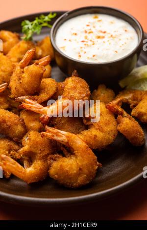 shrimp fritters or prawn bajji or jheenga pakoda or kolambi or zinga ...