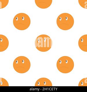 Seamless pattern with depressed, crying and sad girl portraits. Anxiety ...