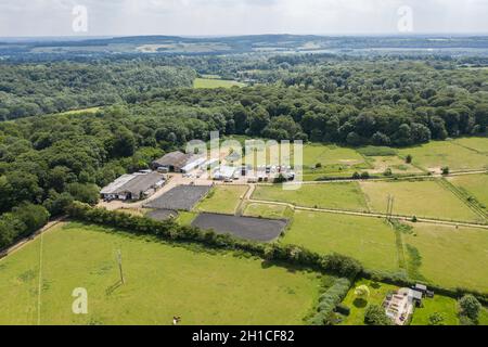 English Farms from the air Stock Photo - Alamy