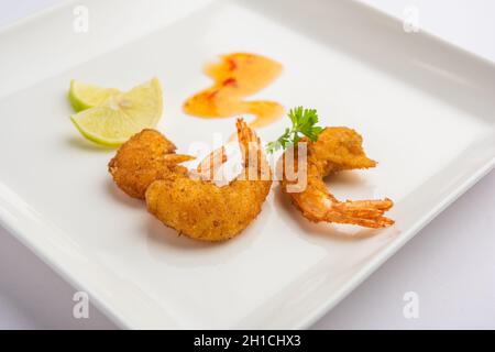shrimp fritters or prawn bajji or jheenga pakoda or kolambi or zinga ...