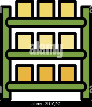 Warehouse parcel rack icon, outline style Stock Vector Image & Art - Alamy