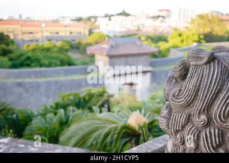 Shuri Castle Kankaimon gate Stock Photo - Alamy