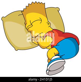 Bart The Simpsons illustration cartoon Stock Photo - Alamy