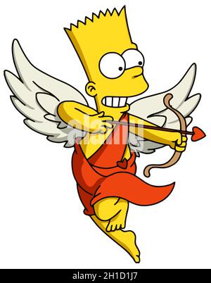 Bart The Simpsons illustration cartoon Stock Photo - Alamy