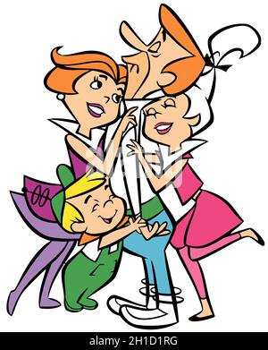 THE JETSONS, Jane Jetson, Judy Jetson, George Jetson, Astro, Elroy ...