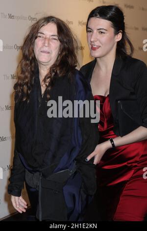 Patti Smith at Metropolitan Opera's premiere of 'Jules Massenet's Manon ...