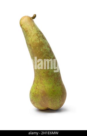 Fresh juicy Pears Conference in a basket on a wooden rustic background ...