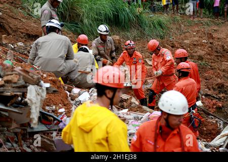 salvador, bahia / brazil - april 28, 2015: members of the fire ...