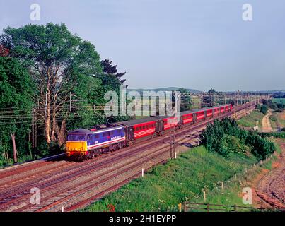 A class 87 electric locomotive number 87002 in Porterbrook livery ...