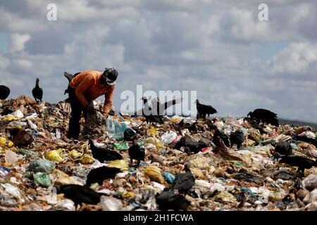 alagoinhas, bahia / brazil - May 2, 2019: People are seen collecting ...