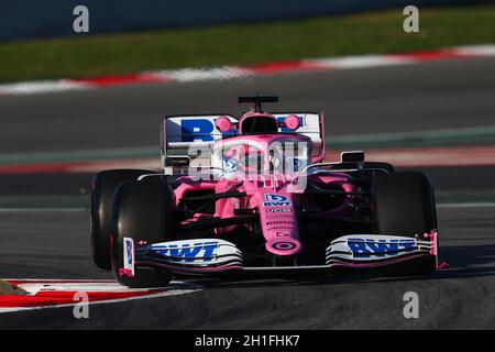 Sergio Perez and the Racing Point RP20 during the day 2 of the formula ...