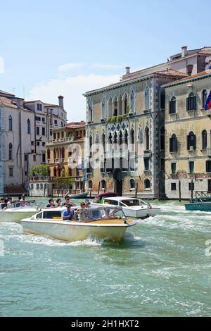 VENICE, ITALY - Aug 18, 2018: A beautiful view from Grand Canal in ...