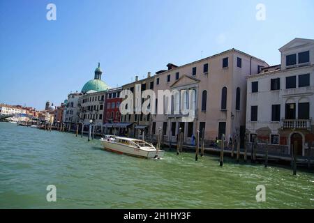 VENICE, ITALY - Aug 18, 2018: A beautiful view from Grand Canal in ...