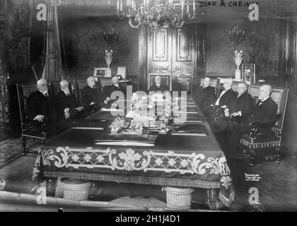 A black and white photograph of President Porfirio Díaz of Mexico ...