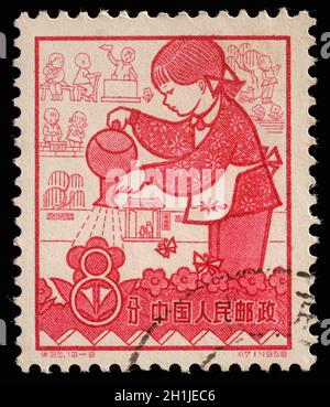 CHINA - CIRCA 1959: Postage stamp printed in China (Taiwan), shows Chu ...
