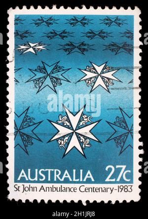 AUSTRALIA - CIRCA 1983: a stamp printed in the Australia shows ...