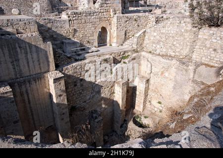 Ancient ruins of pools in the Muslim Quarter of Jerusalem Stock Photo ...