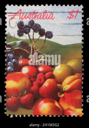 AUSTRALIA - CIRCA 1987: A Stamp printed in AUSTRALIA shows the Bionic ...