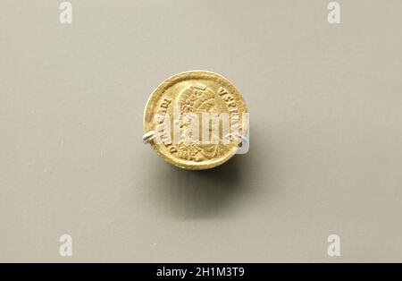 Merida, Spain - Nov 14th, 2020: Octavius Augustus Roman Emperor coins ...