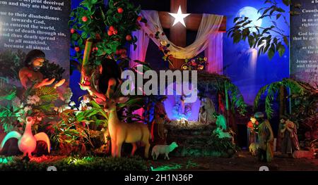 Nativity Scene in the Basilica Bom Jesus, Old Goa, Velha Goa, Goa ...