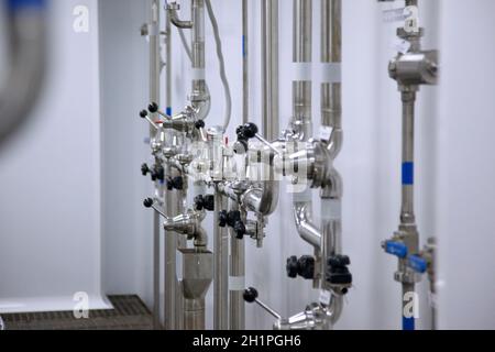 Drug production. Pharmaceutical factory. Biotechnology and drug ...