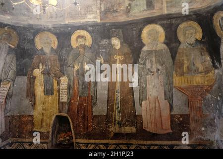 Fresco in the Saint Naum Monastery near Ohrid in Macedonia Stock Photo ...