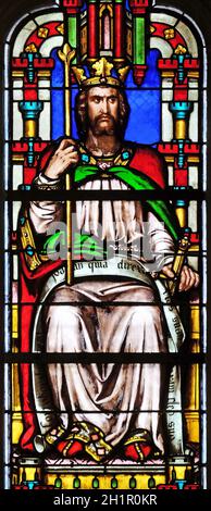 Jonathan, stained glass window from Saint Germain-l'Auxerrois church in ...