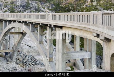 Donner Lake Rainbow Memorial Bridge in summer Stock Photo - Alamy