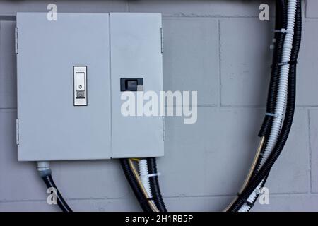 Electric system in cabinet building system Stock Photo - Alamy