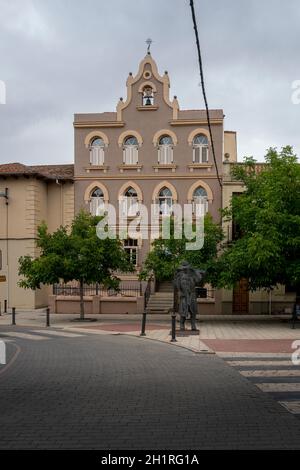 Spain, Astorga: Medieval Statue of St. James as Pilgrim in the Bishop´s ...