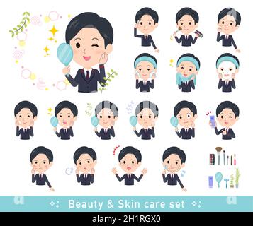 A set of postoffice suit man on food events.It's vector art so easy to ...