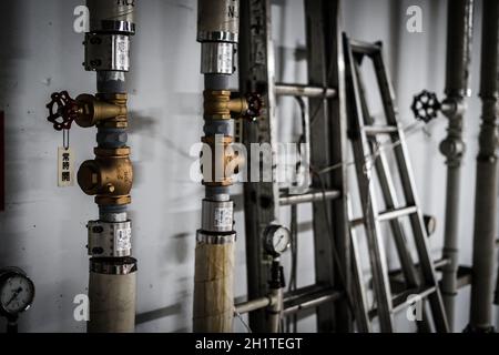 Image of plant piping. Shooting Location: Yokohama-city kanagawa ...
