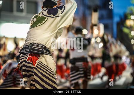 Image of Koenji Awa dance. Shooting Location: Tokyo metropolitan area ...