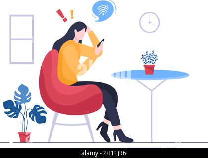 Wireless | No Internet Connection | Signal Icon Stock Vector Image ...