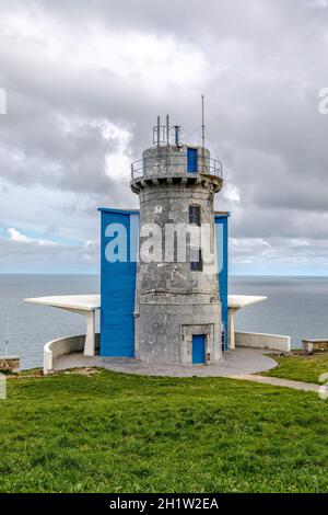 lighthouse at Matxitxako, Cape Bermeo, Vizcaya, Basque Country, Spain ...