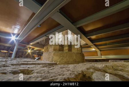 Merida, Spain - Feb 28th, 2021: Crypt of Santa Eulalia Basilica in ...