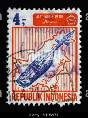 INDONESIA - CIRCA 1967: A stamp printed in Indonesia from the ...