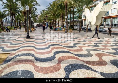 Alicante, Spain, Sculpture La Mariposa, in English The Butterfly by ...