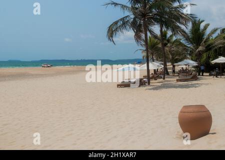 Arossim Beach in Goa India, most beautiful beaches in India Stock Photo ...