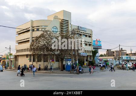 Mekelle, ETHIOPIA, APRIL 29th. 2019, Ordinary Ethiopian family in shop ...