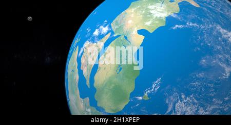 Ancient Pannotia supercontinent in earth planet Stock Photo - Alamy