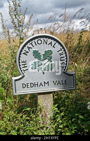The National Trust, Dedham Vale sign Stock Photo - Alamy