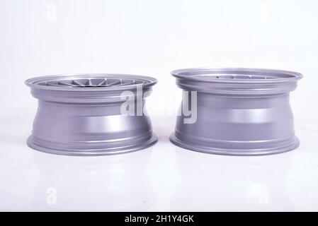 BMW Alpina silver classic alloy wheel,close up,selective focus Stock ...