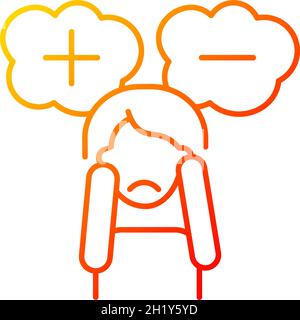 Consternation and perplexity linear icon Stock Vector Image & Art - Alamy