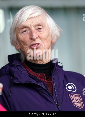 Baroness Sue Campbell during a training session at St George's Park ...
